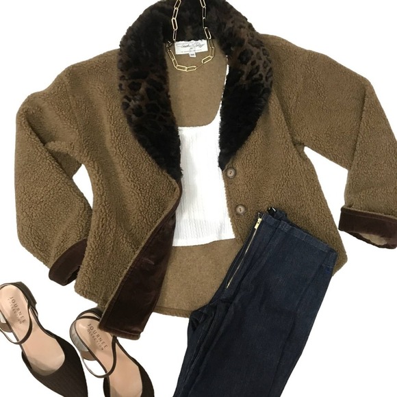 Tasha Polizzi | Jackets & Coats | Tasha Polizzi Brown Teddy Sherpa ...